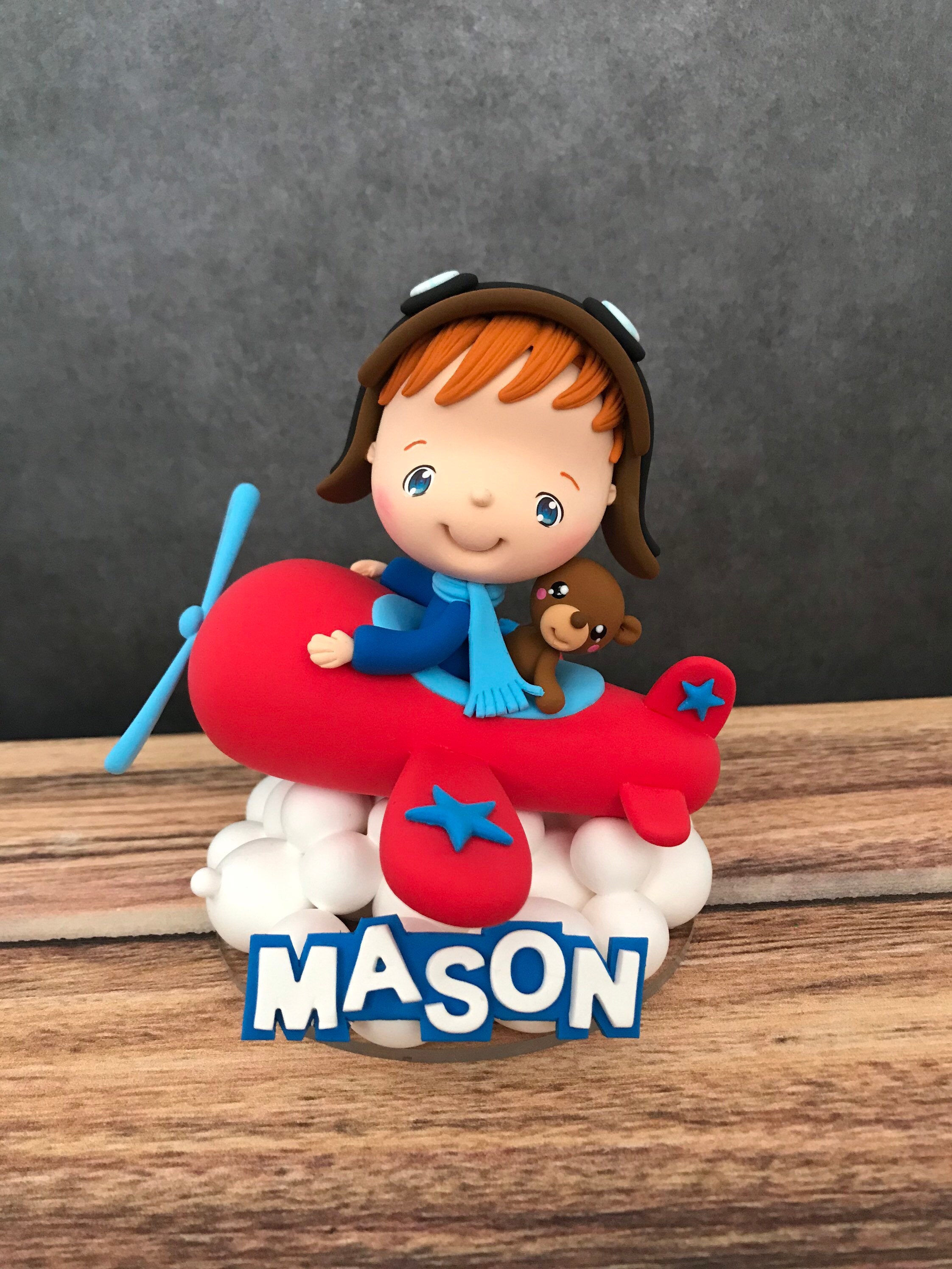 Pilot Baby Cake Topper Airplane Cake Topper Airplane - Etsy Australia