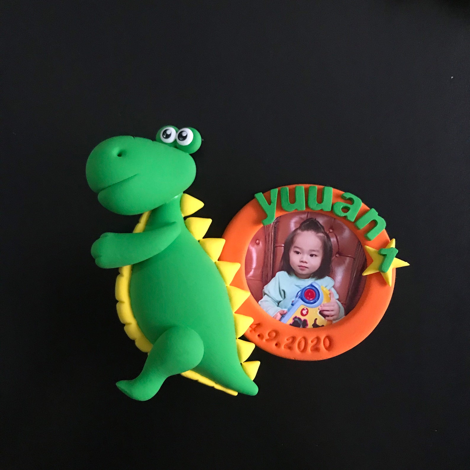 Dinosaur Frame Dinasour Party Dinosaur Magnet Personalized | Etsy