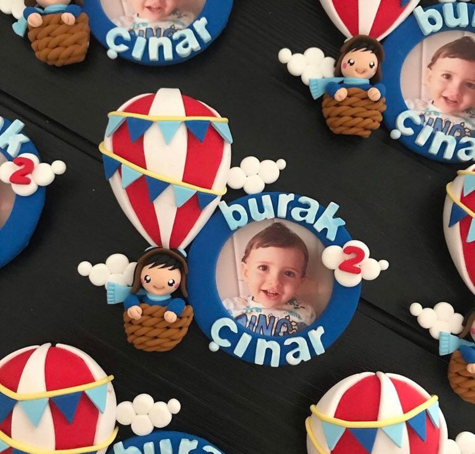 Hot Air Balloon Magnet 1st Birthday Favors Personalized Baby | Etsy