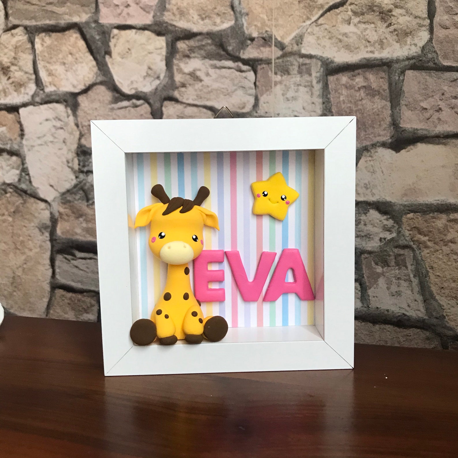 Giraffe Box Frame Nursery Decor Kidsroom Decor Nursery Door - Etsy