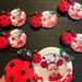 Ladybug Magnets, Ladybug Party Favors, Ladybird Theme Party, Ladybird ...