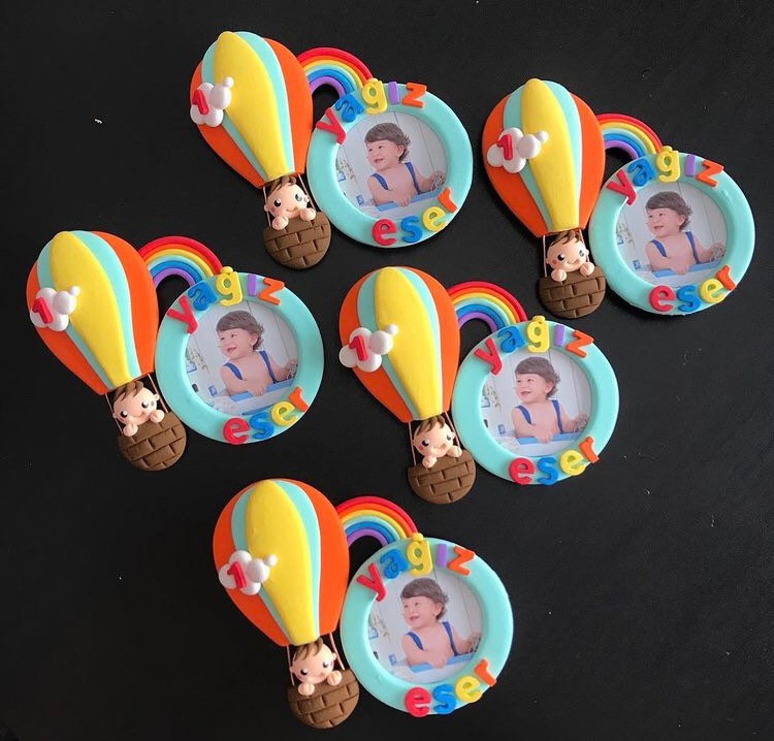 Balloon Birthday Party Ballon Magnet Personalized Birthday - Etsy