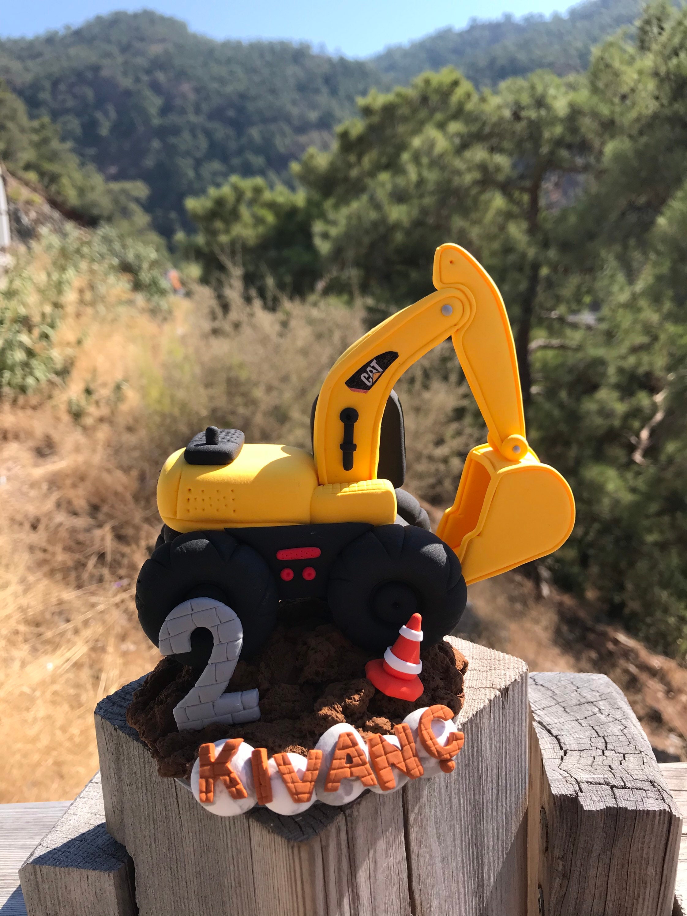 Excavator Cake Topper Excavator Cake Decoration 3D Cake - Etsy UK