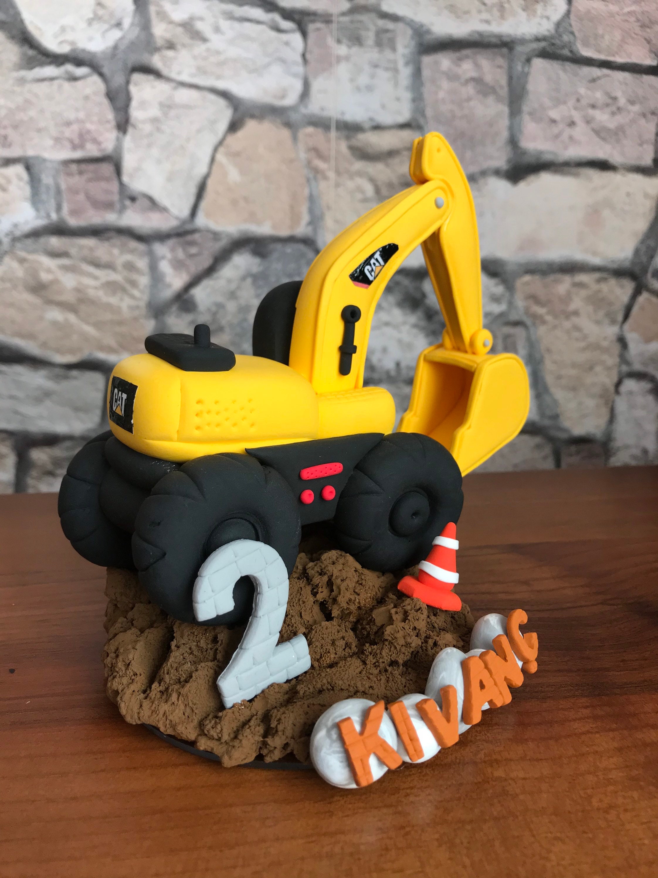 Excavator Cake Topper Excavator Cake Decoration 3D Cake - Etsy