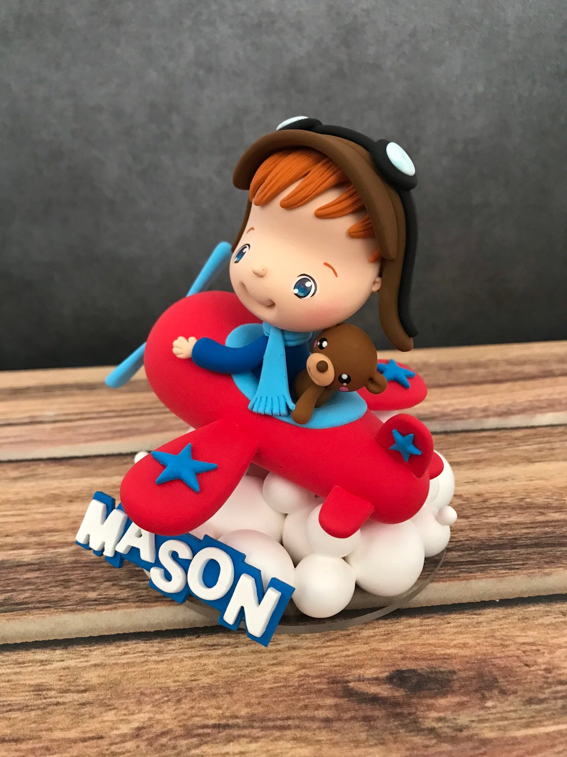 Pilot Baby Cake Topper Airplane Cake Topper Airplane | Etsy