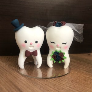 Tooth Wedding Cake Topper, Free Shipping, Molar Teeth Wedding Cake ...