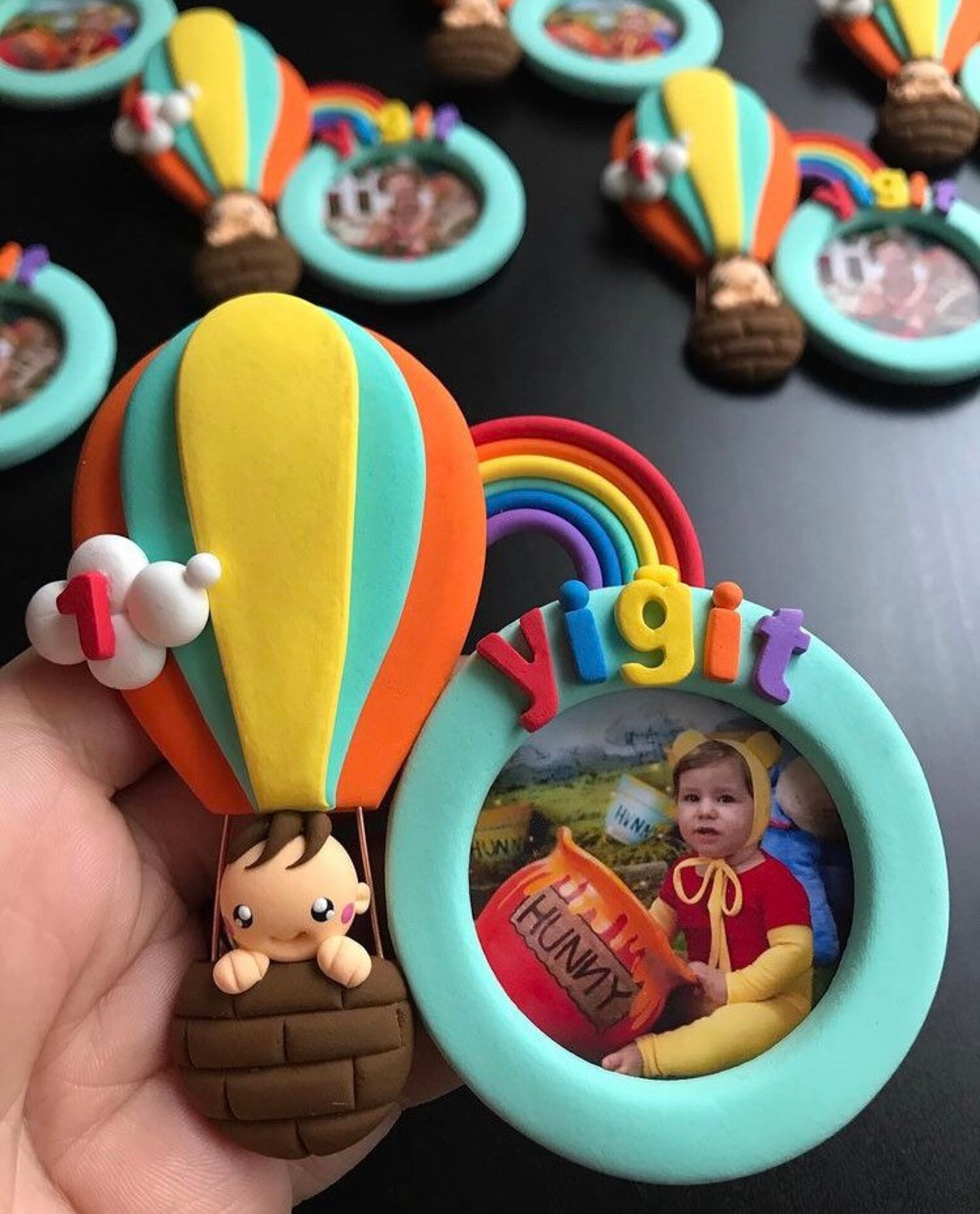 Balloon Birthday Party Ballon Magnet Personalized Birthday - Etsy