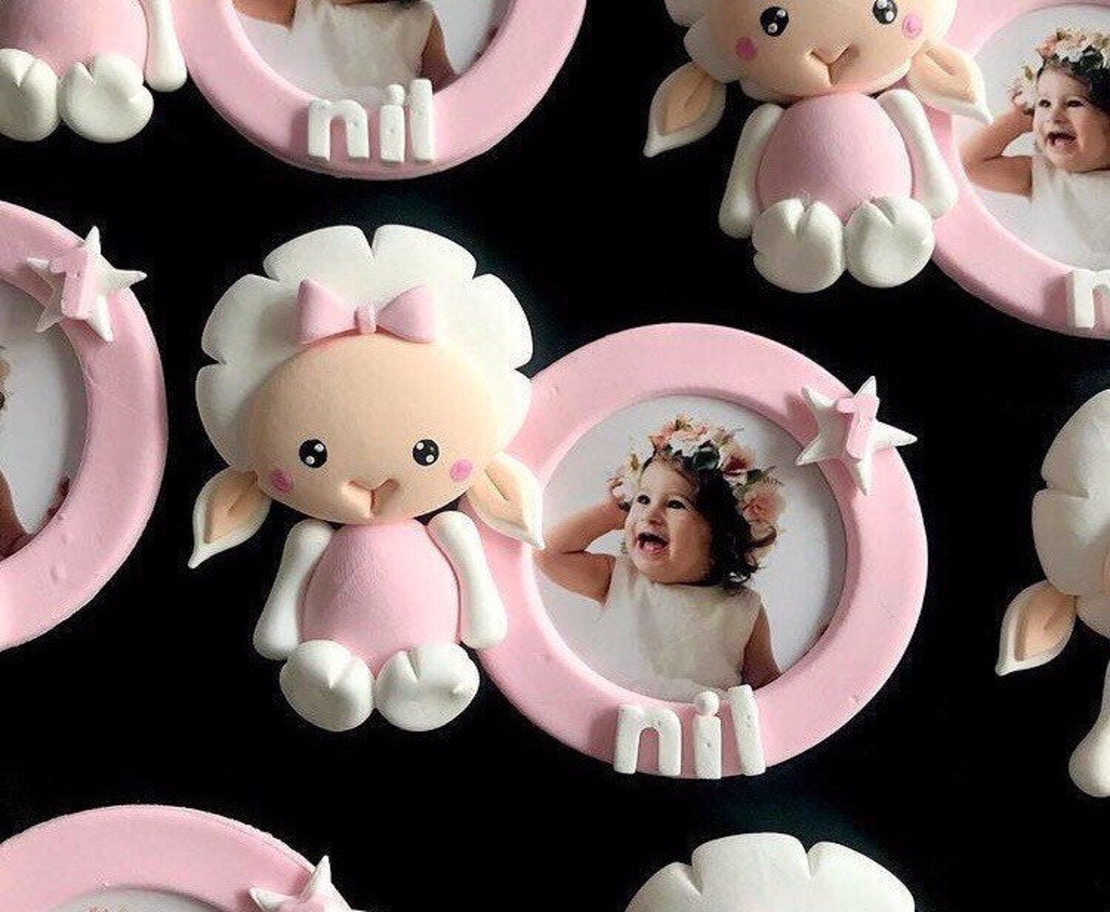 Lamb Frame Personalized Birthday Party Favors 1st Birthday - Etsy