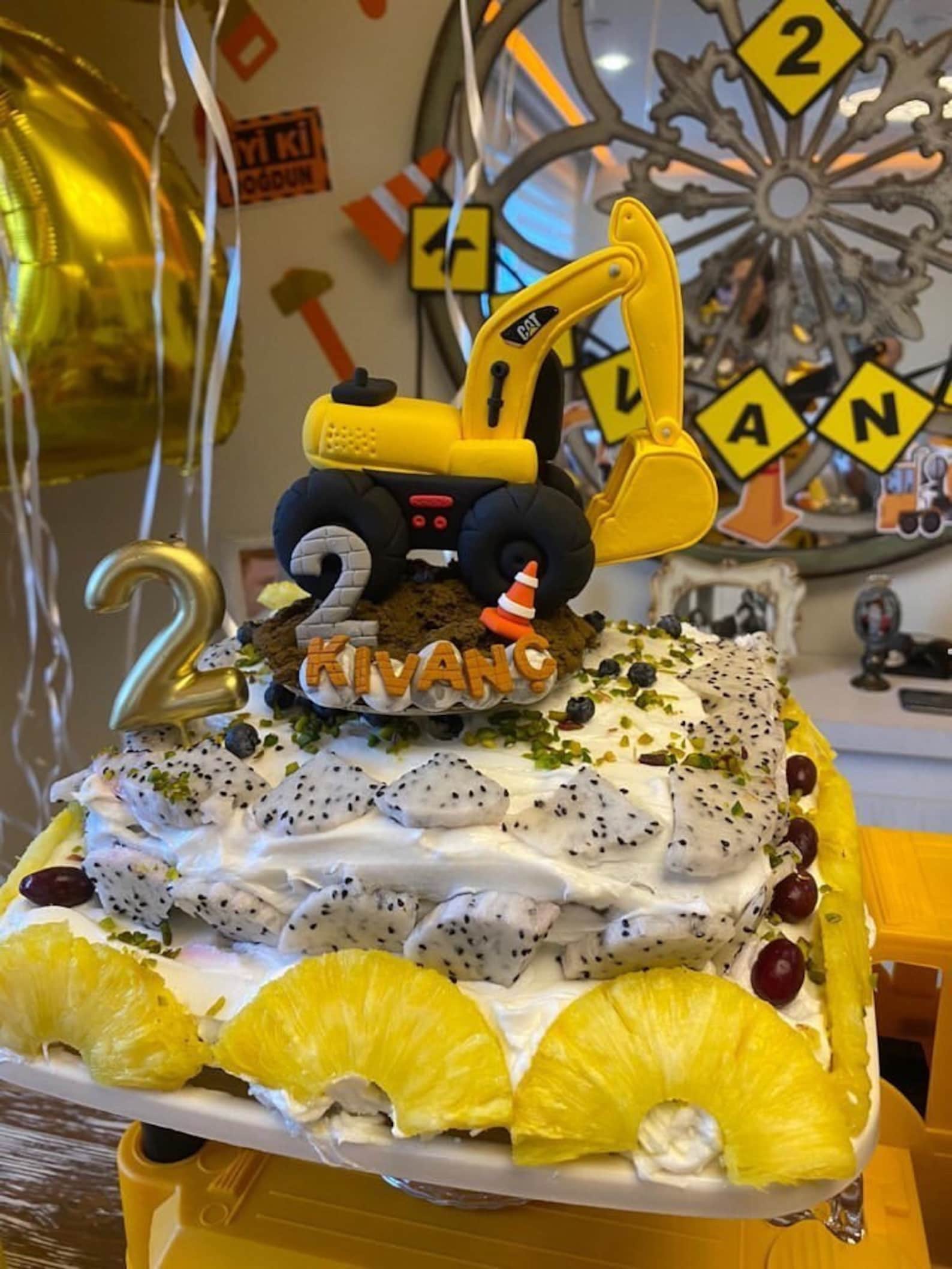 Excavator Cake Topper Excavator Cake Decoration 3D Cake - Etsy