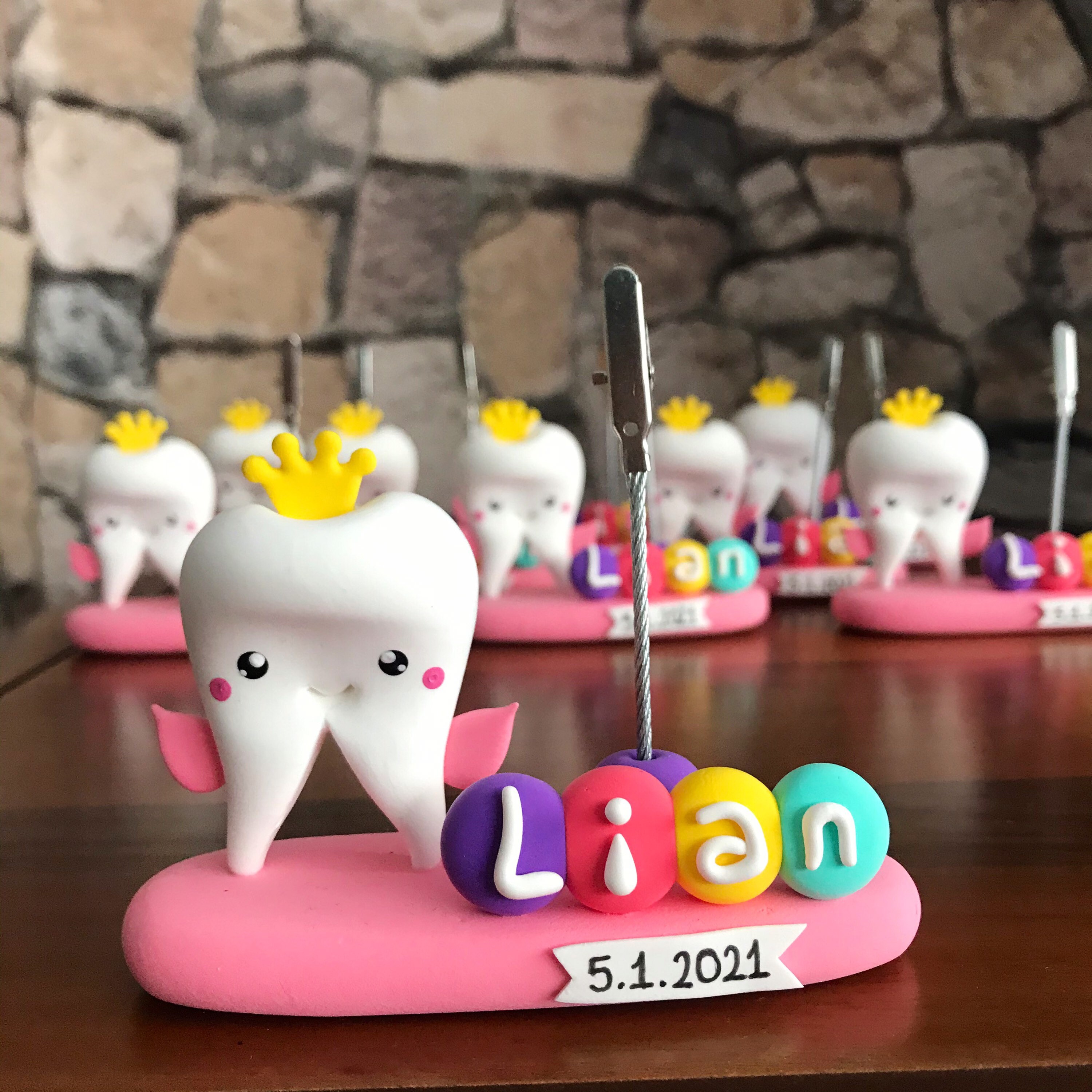 First Tooth Note Holder First Tooth Party Favors Snayniyeh - Etsy