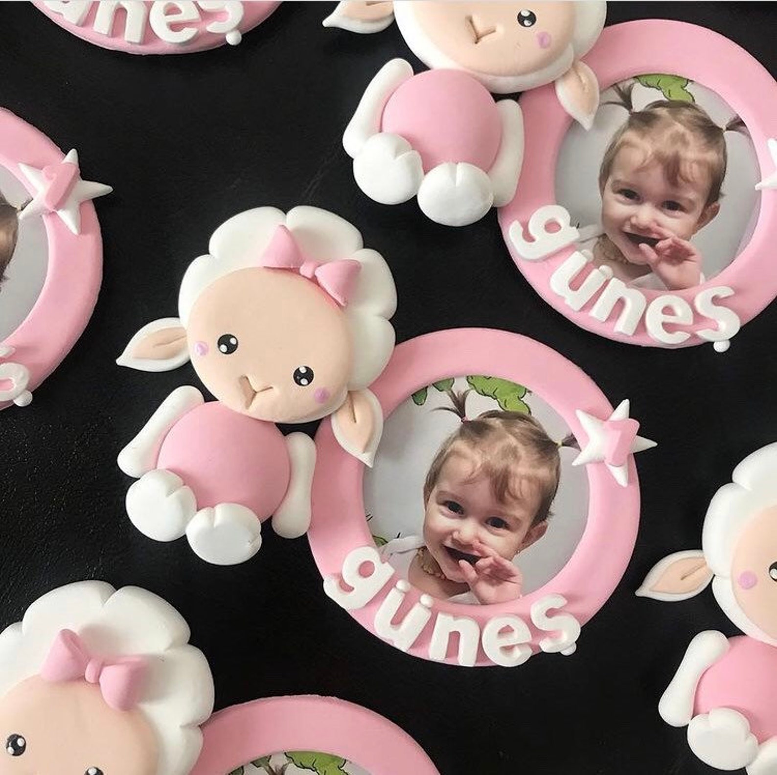 Lamb Frame Personalized Birthday Party Favors 1st Birthday - Etsy