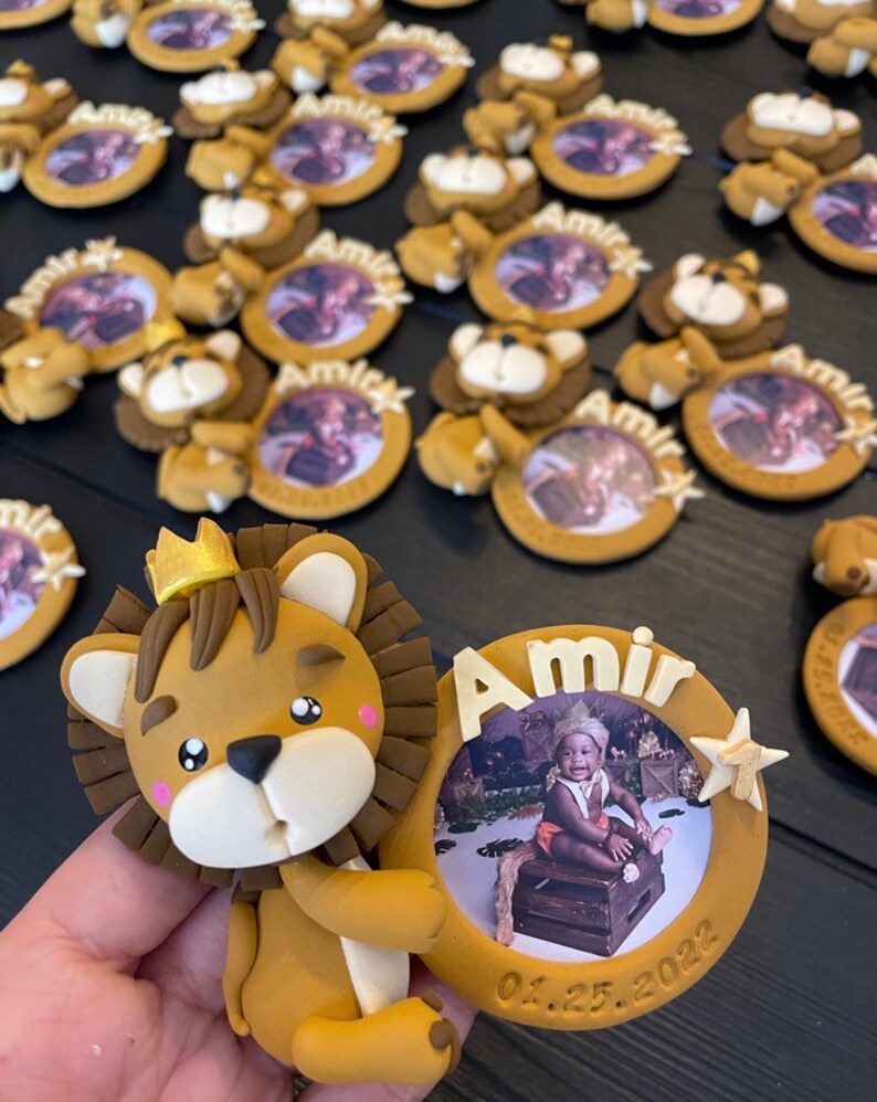 Personalized Baby Favors Lion Birthday Theme Birthday - Etsy