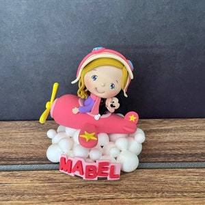Pilot Baby Girl Topper, Pilot Baby Cake Topper, Pilot Baby Theme Party ...