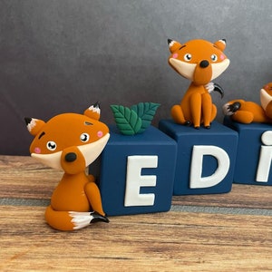 Fox Birthday Decor, Fox Theme Birthday Party, Fox Name Blocks, Fox ...