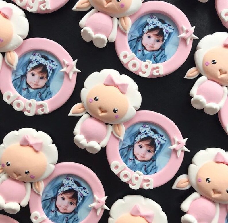 Lamb Frame Personalized Birthday Party Favors 1st Birthday - Etsy