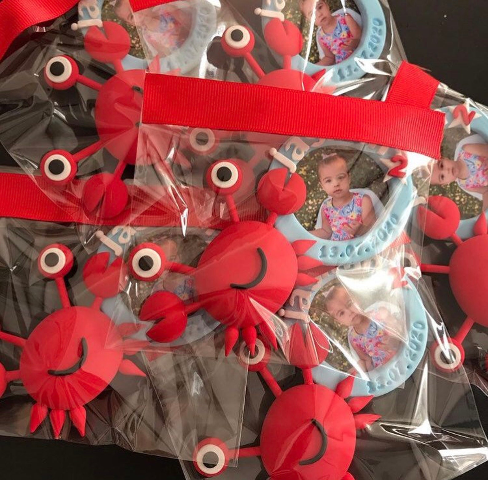 Crab Theme Birthday Party Crab Magnet Crab Frame Crab Gift - Etsy