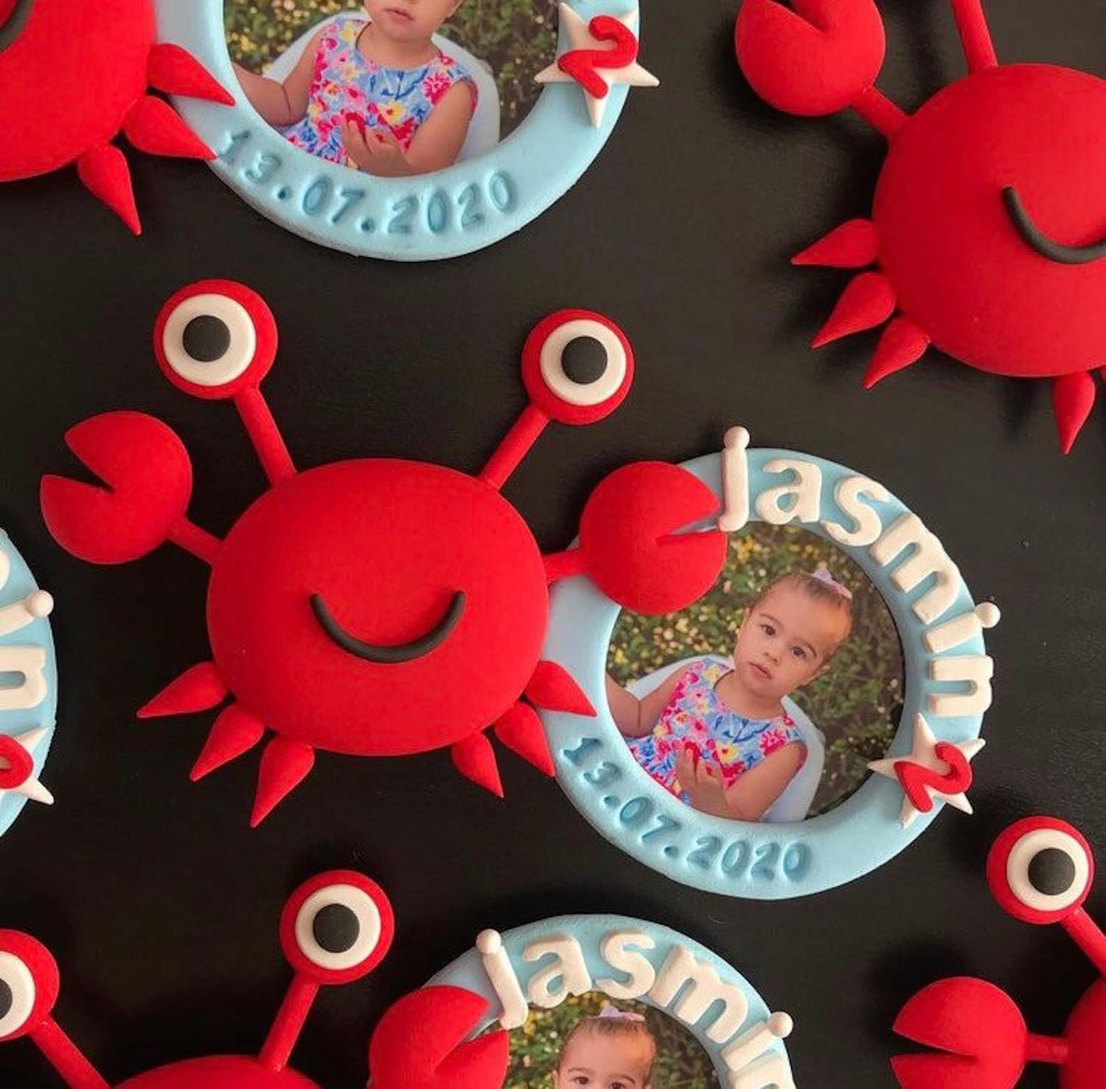 Crab Theme Birthday Party Crab Magnet Crab Frame Crab Gift | Etsy