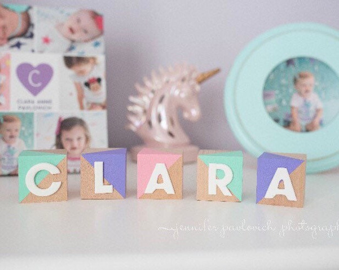 Personalized Wooden Blocks, Baby Name Blocks, Nursery Decor, Custom ...