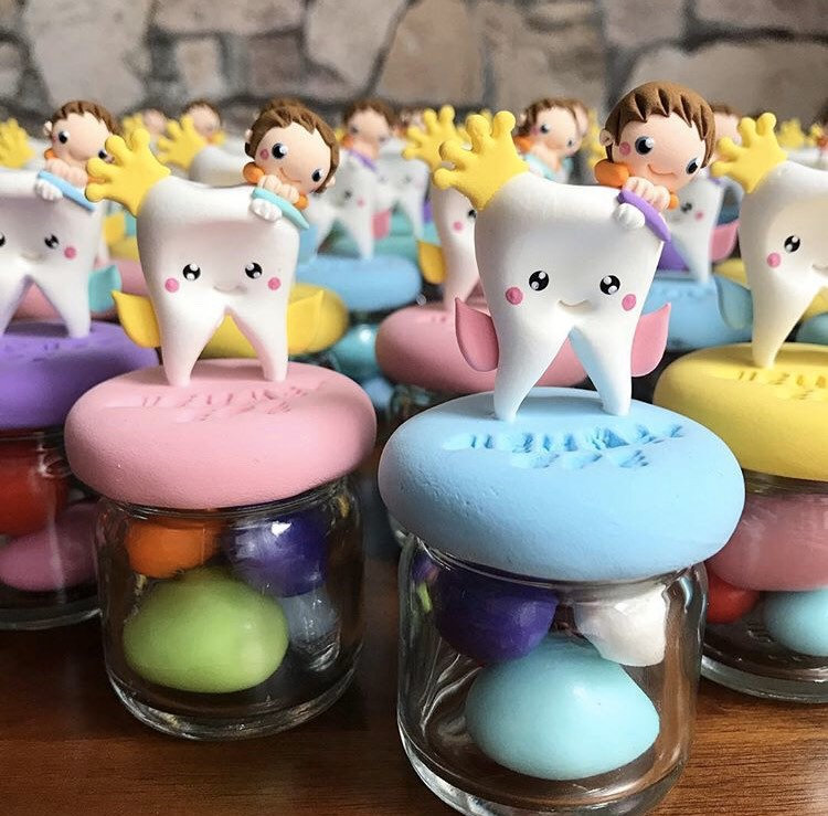 First tooth party favors Tooth Fairy Jar Personalized Tooth | Etsy