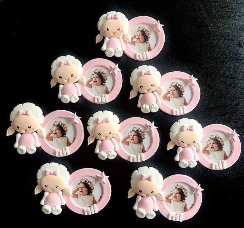 Lamb Frame Personalized Birthday Party Favors 1st Birthday - Etsy
