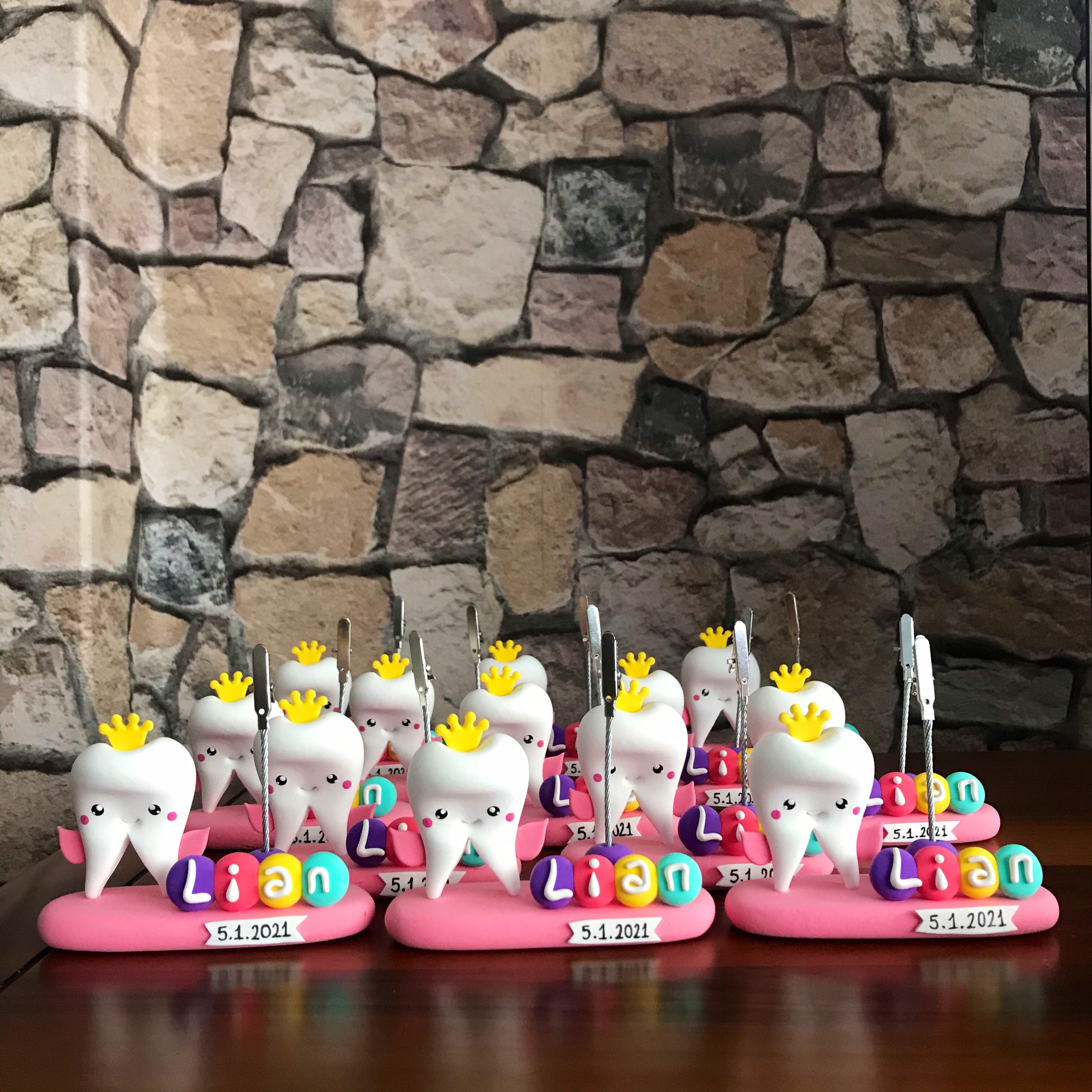 First Tooth Note Holder First Tooth Party Favors Snayniyeh - Etsy