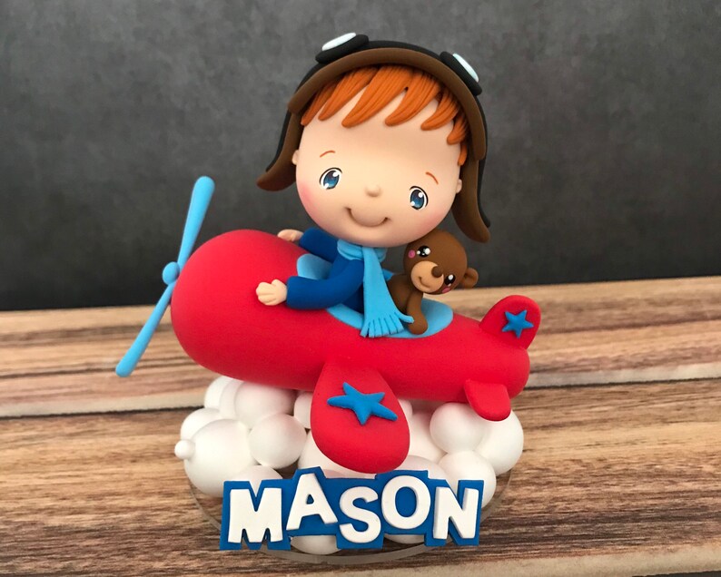 Pilot Baby Cake Topper Airplane Cake Topper Airplane | Etsy