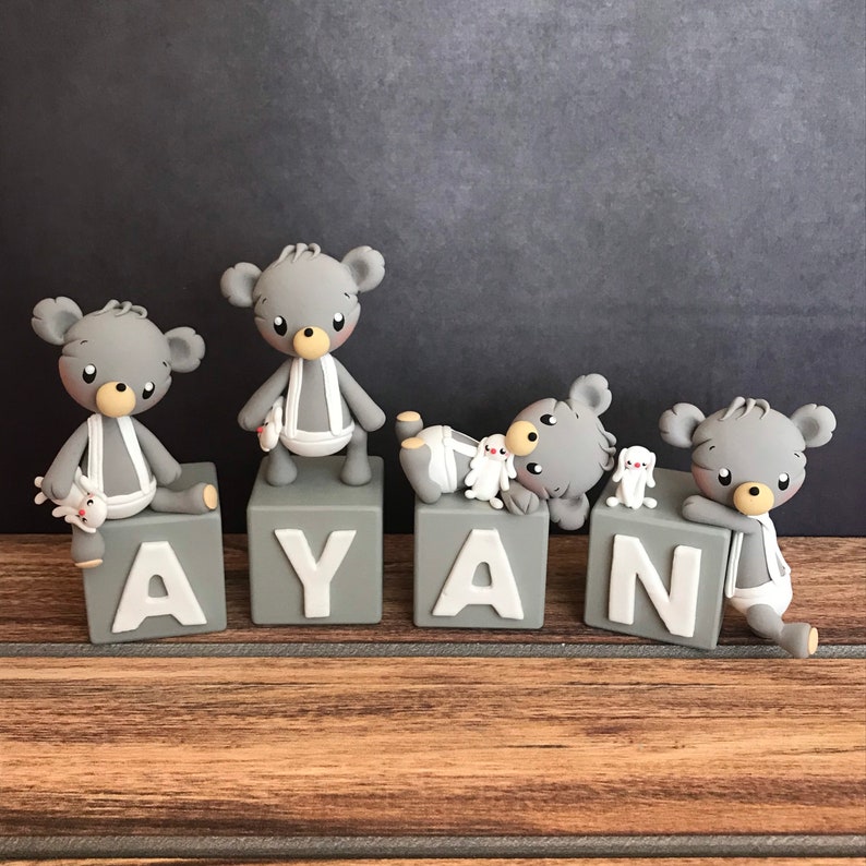 Personalized Name Blocks Teddy Bear Letter Block Teddy Bear - Etsy