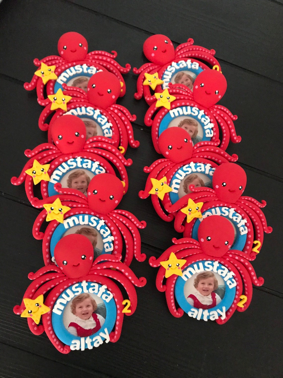 Octopus frame magnet Personalized Birthday favors Customize | Etsy