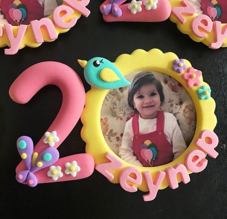 Second Birthday Favors Custom Birthday Photo Frame Age 2 - Etsy
