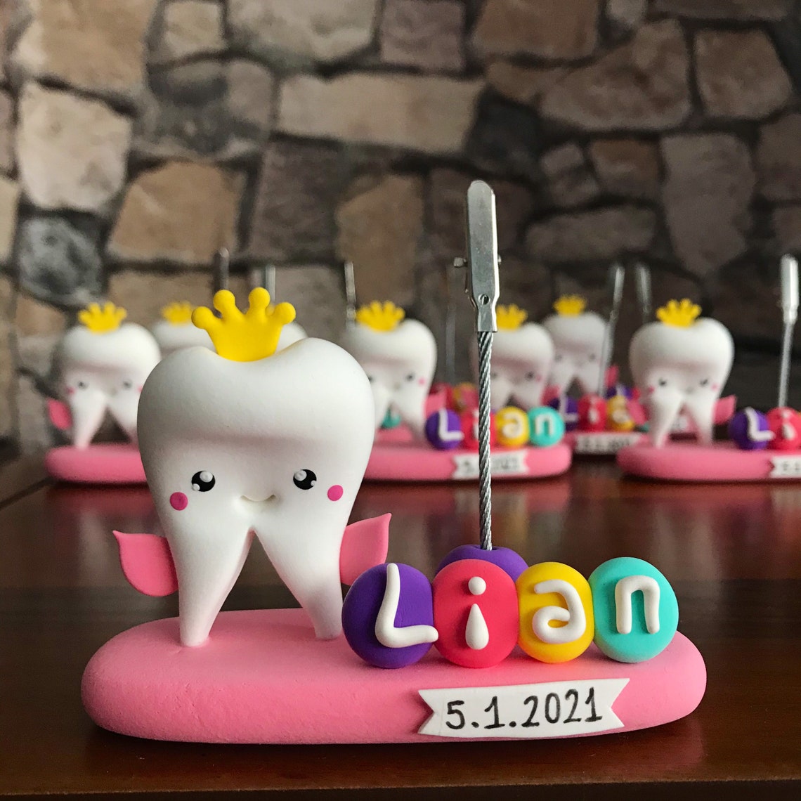 First Tooth Note Holder First Tooth Party Favors Snayniyeh - Etsy