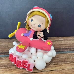 Pilot Baby Girl Topper, Pilot Baby Cake Topper, Pilot Baby Theme Party ...
