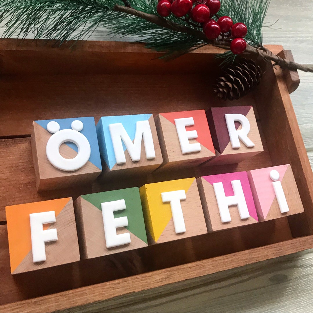 Personalized Name Blocks,wooden Blocks,baby Name Blocks,custom Baby ...