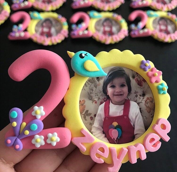 Second Birthday Favors Custom Birthday Photo Frame Age 2 - Etsy