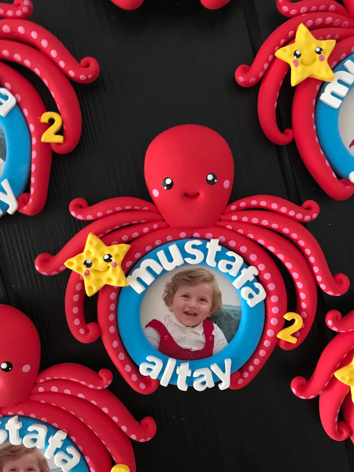 Octopus frame magnet Personalized Birthday favors Customize | Etsy
