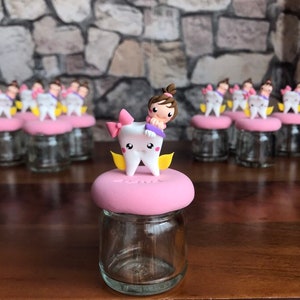 First Tooth Party Favors, Tooth Fairy Jar, Personalized Tooth Jar, Baby ...