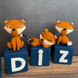 Fox Birthday Decor, Fox Theme Birthday Party, Fox Name Blocks, Fox ...