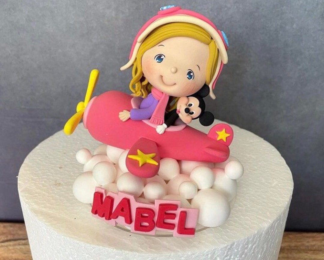 Pilot Baby Girl Topper, Pilot Baby Cake Topper, Pilot Baby Theme Party ...