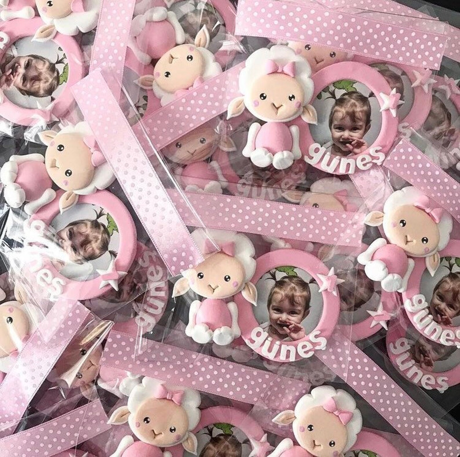 Lamb Frame Personalized Birthday Party Favors 1st Birthday - Etsy