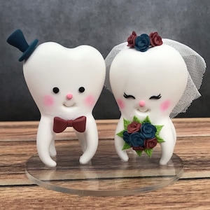 Tooth Wedding Cake Topper, Free Shipping, Molar Teeth Wedding Cake ...