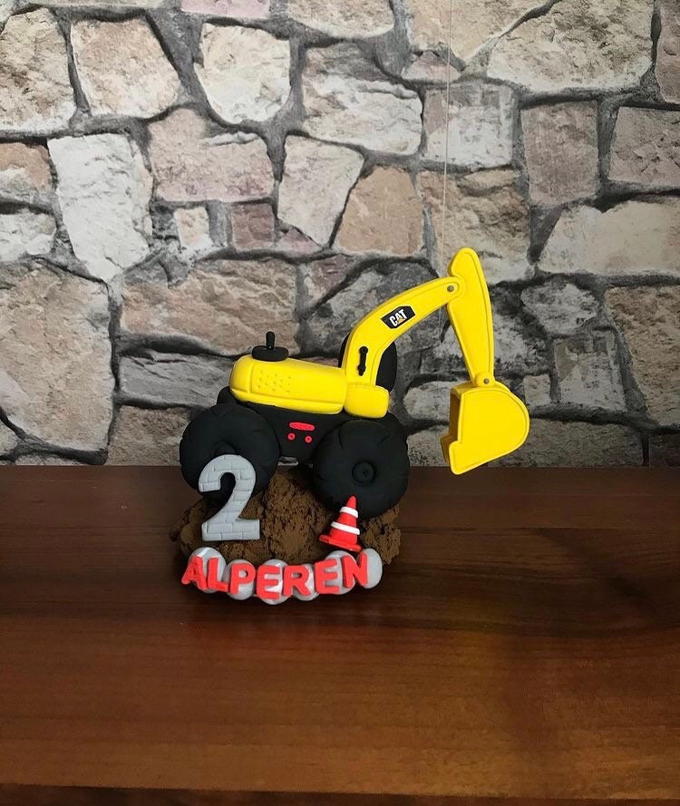 Excavator Cake Topper Excavator Cake Decoration 3D Cake - Etsy