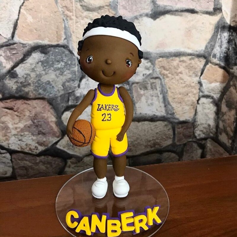 Basketball Cake Topper - Etsy