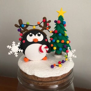 Christmas Jar, Christmas Penguin Jar, Christmas Tree Jar, Candy Jar ...