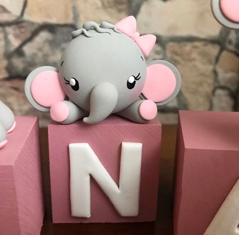 Personalized Name Blocks Free Shipping Elephant Blocks - Etsy