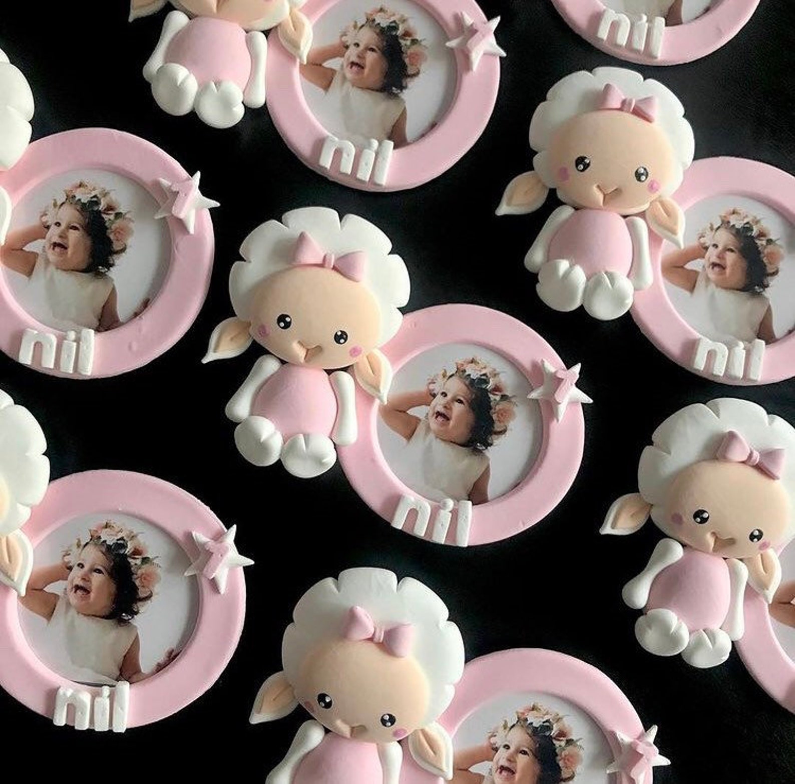 Lamb Frame Personalized Birthday Party Favors 1st Birthday - Etsy