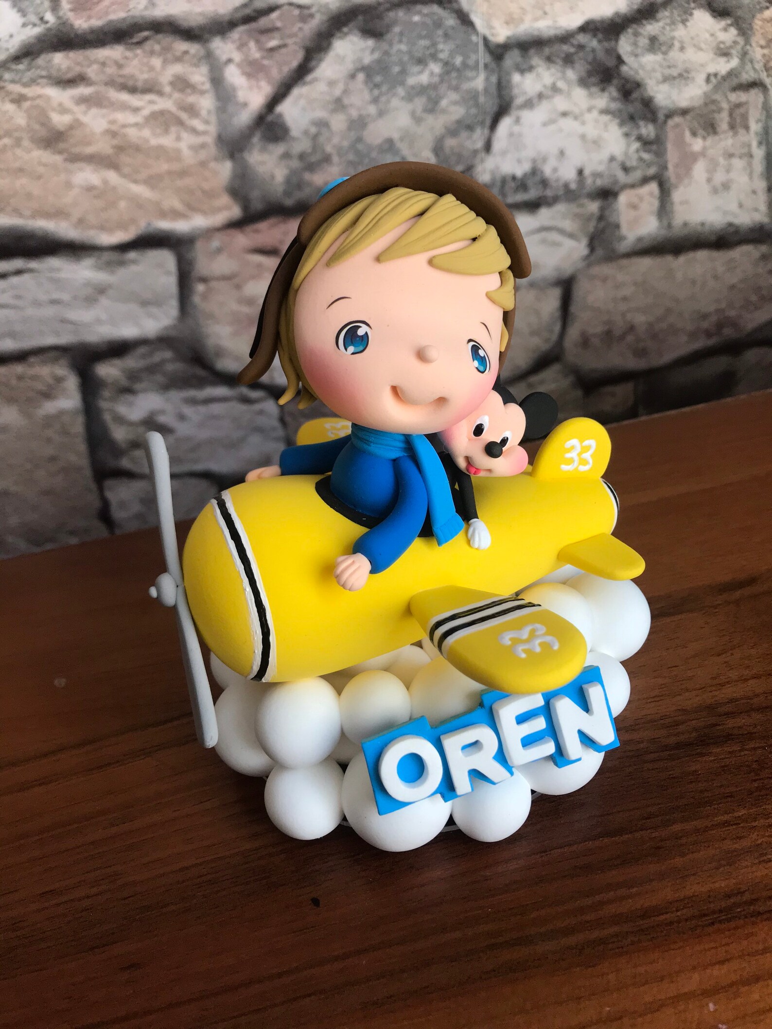 Pilot Baby Cake Topper Air Plane Cake Topper Personalized - Etsy