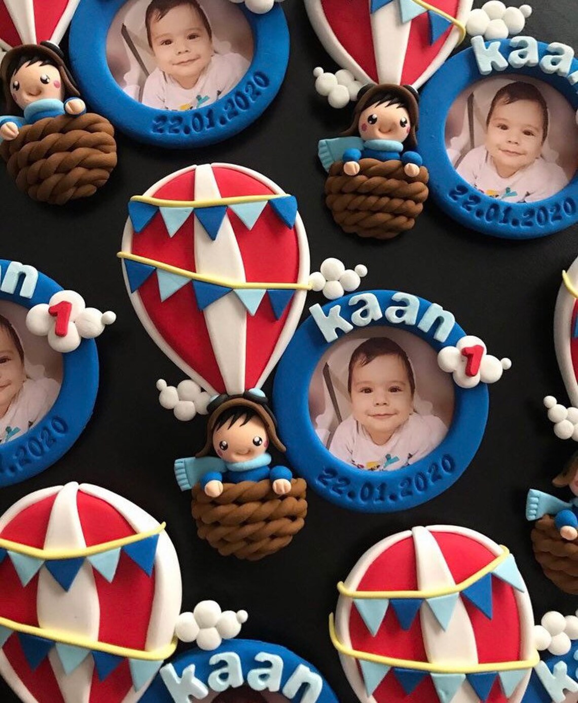 Hot Air Balloon Magnet 1st Birthday Favors Personalized Baby | Etsy