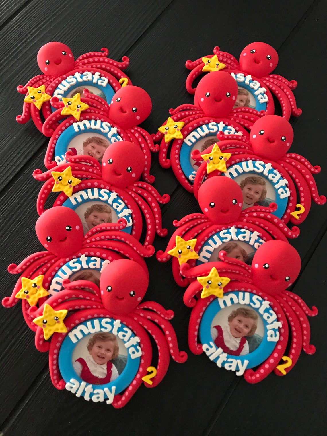 Octopus frame magnet Personalized Birthday favors Customize | Etsy