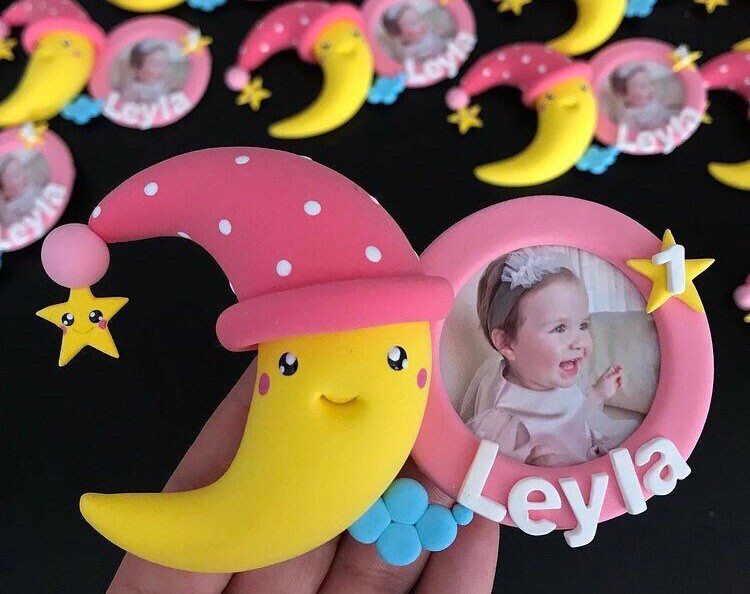 Personalized Birthday Favor Moon Consept Birthday Moon Frame - Etsy