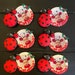 Ladybug Magnets, Ladybug Party Favors, Ladybird Theme Party, Ladybird ...