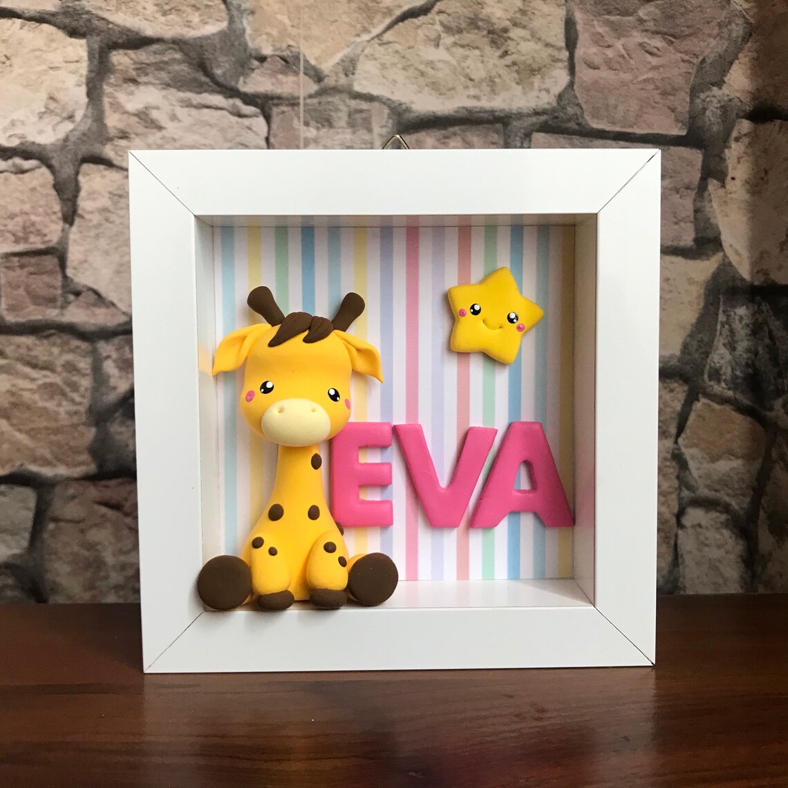 Giraffe Box Frame Nursery Decor Kidsroom Decor Nursery Door - Etsy
